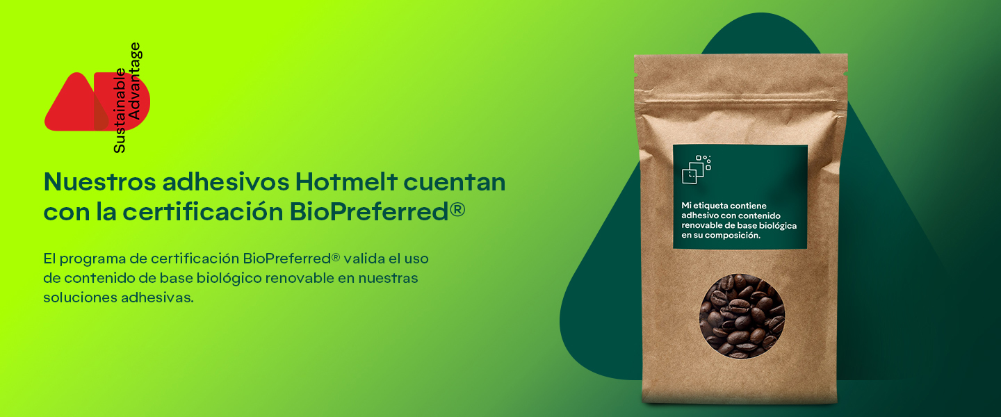Certificación de adhesivos hotmelt programa USDA BioPreferred®